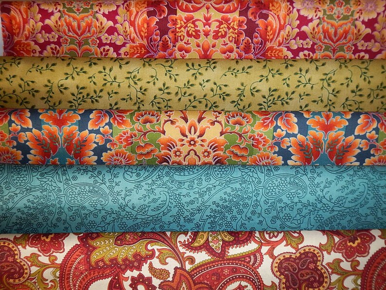 Henry Glass, Bountiful by Color Festival Principle, Pattern 7701 Red ...