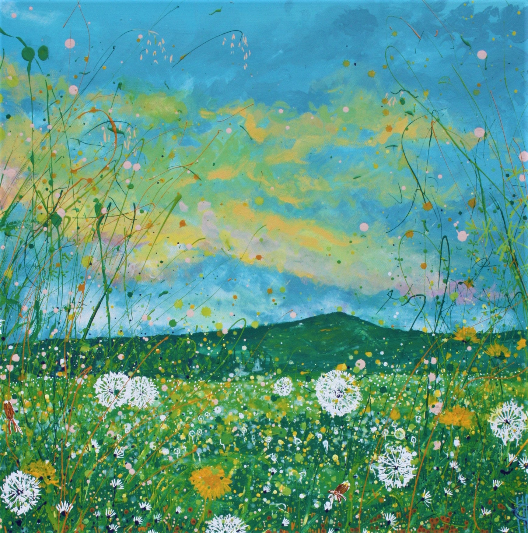 Dandelion Field Painting