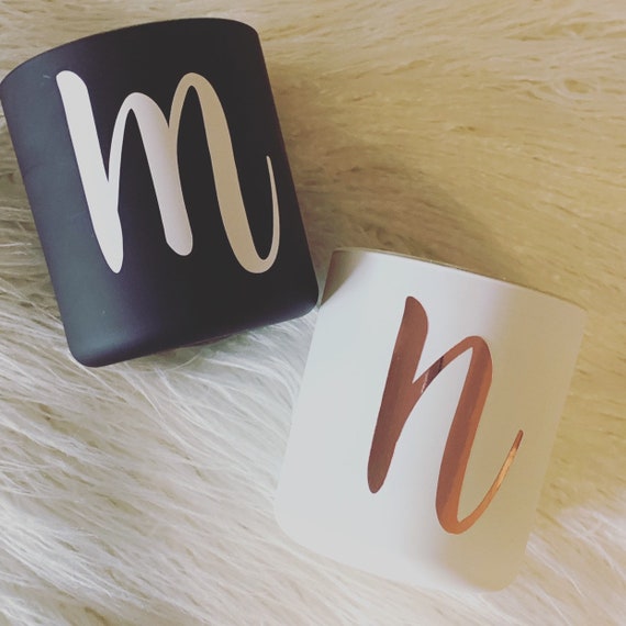 Monogrammed Personalised Soy Boxed Candle Monogram | Etsy