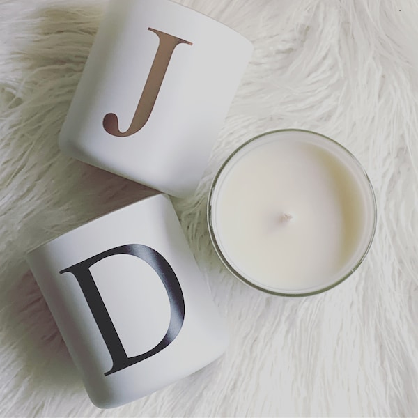 Monogram Candle - Etsy