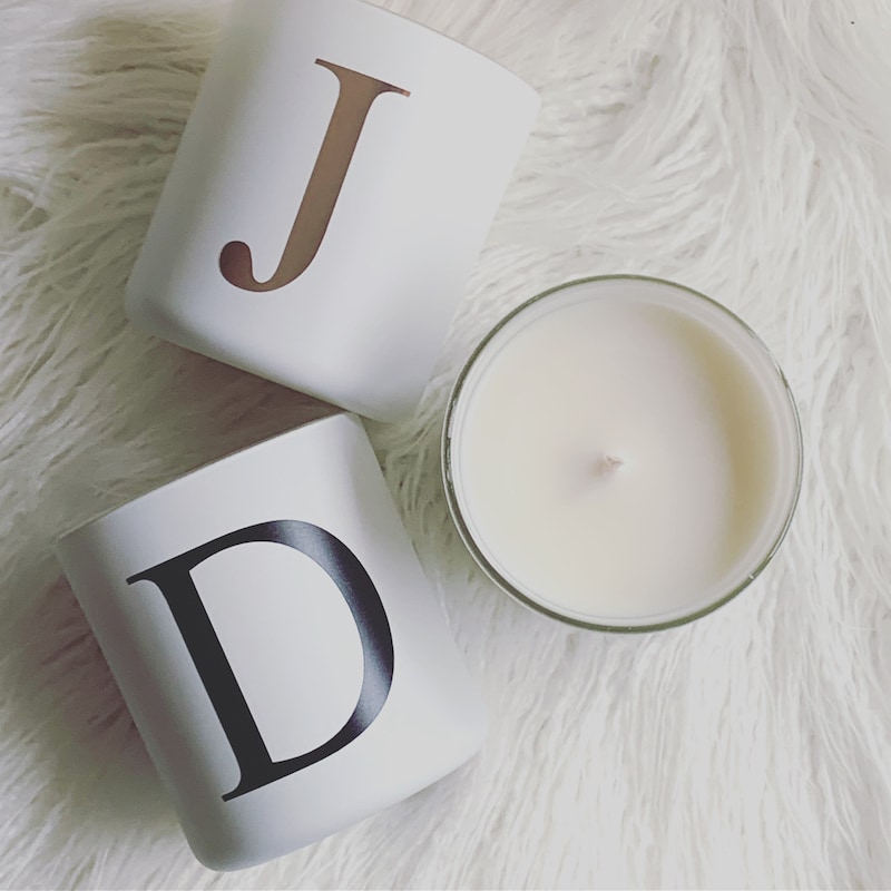 Monogram Candle - Etsy