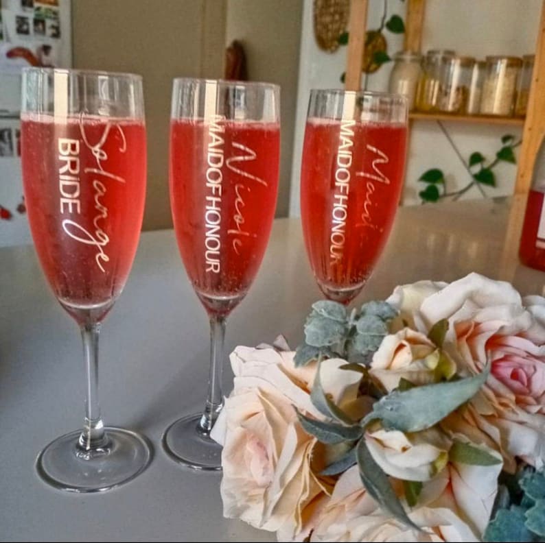Bridesmaid Flute | Will You Be My Bridesmaid? | Customised Flute ...