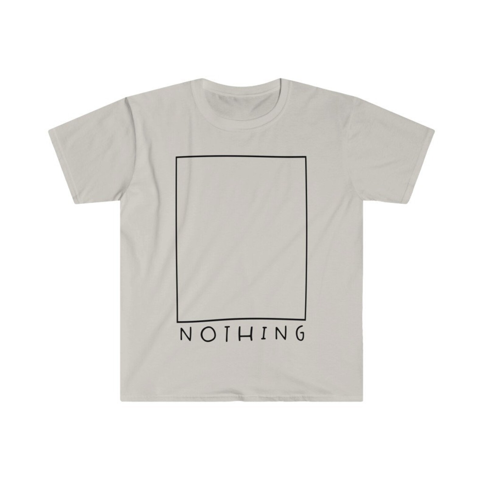 NOTHING Tshirt Minimalist Premium Design Style Limited Edition - Etsy