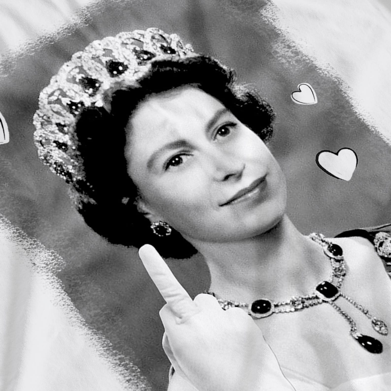 Queen Elizabeth up Yours Middle Finger Limited Edition T-shirt - Etsy