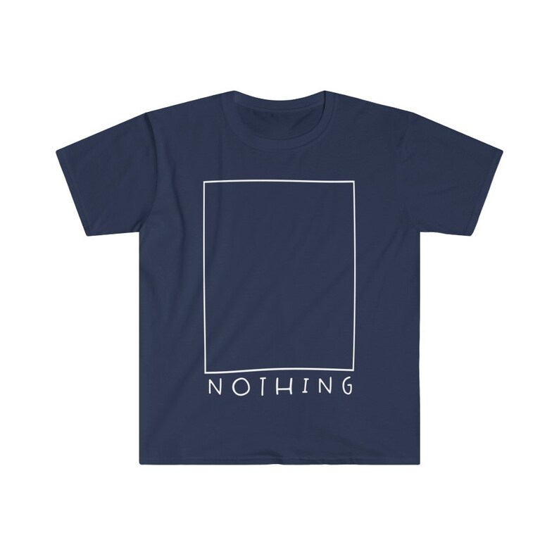 NOTHING Tshirt Minimalist Premium Design Style Limited Edition - Etsy