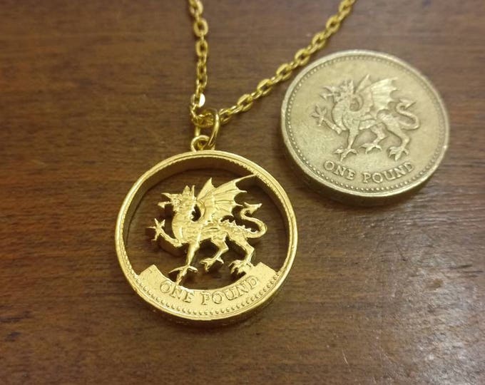 2000 One Pound Cut Out Coin Necklace - Etsy