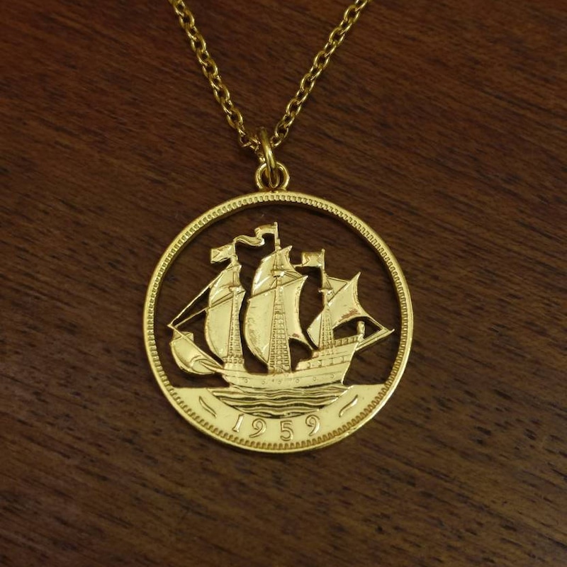 Cut Coin Necklace - Etsy