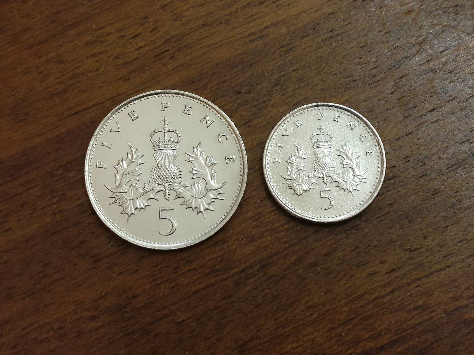 1970 Five Pence - Silver Plated Coin Cufflinks - Etsy