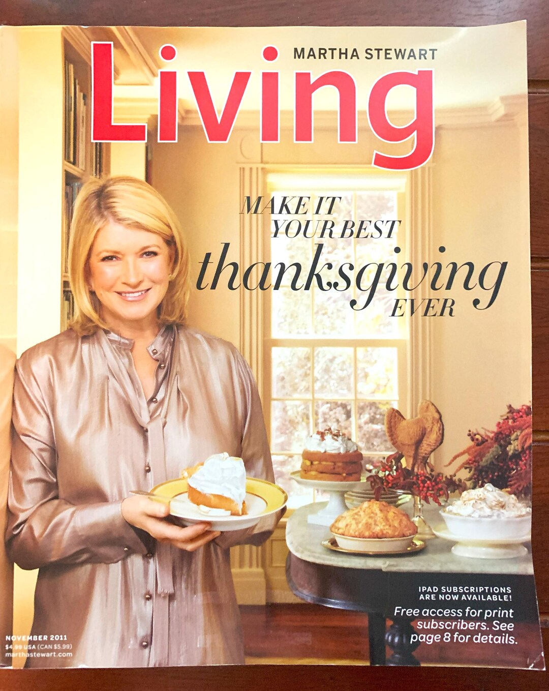 Martha Stewart Living Magazine Back Issue - November 2011 - Etsy