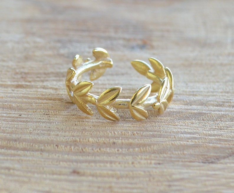 Olive Branch Ring Sterling Silver Ring Olive tree branch | Etsy