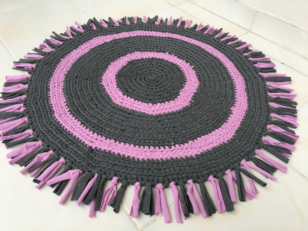 Round Cotton Rug 2.3x2.3 Feet Floor Rug,doormat Rug,home Living Rug ...