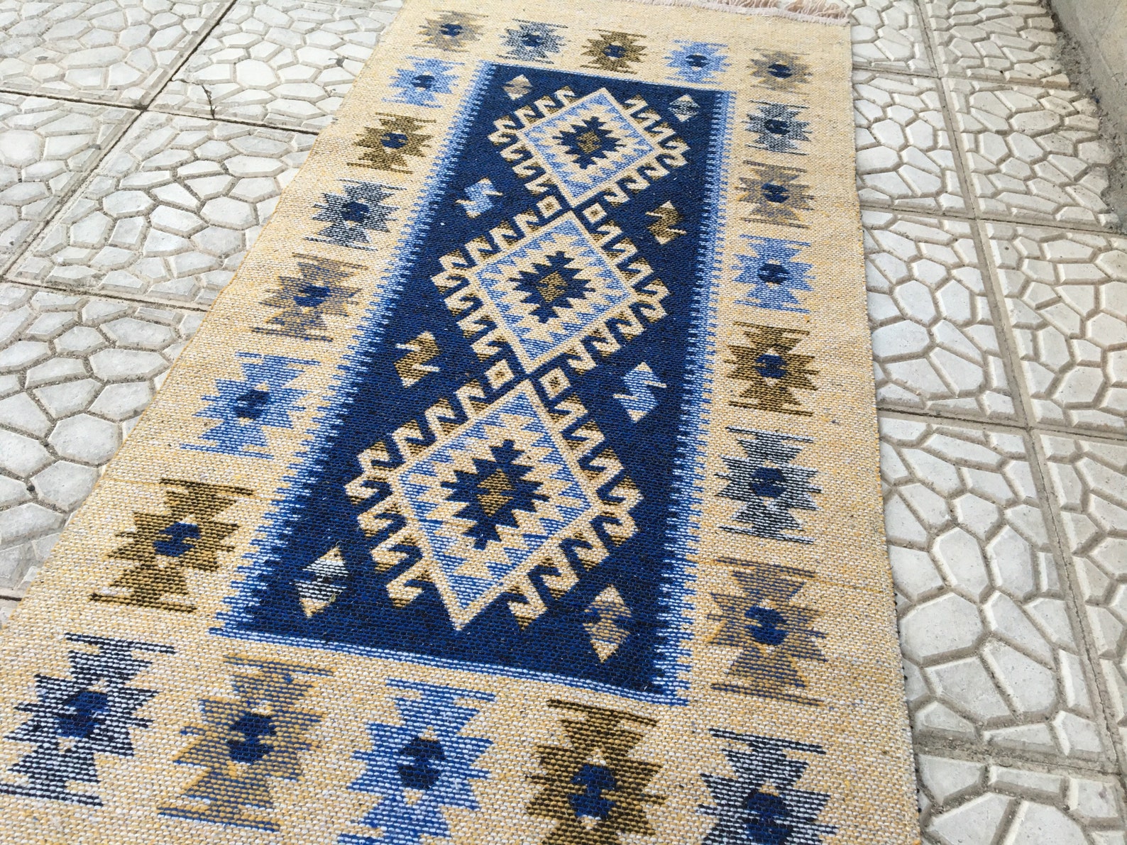 Small Runner Rug4.2 X 1.9feetkilim Rugrunner Rugturkish - Etsy