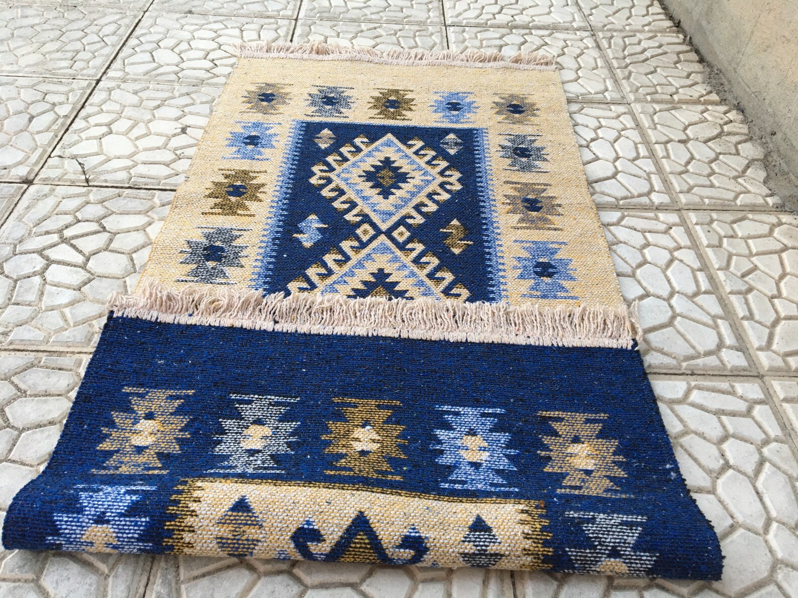 Small Runner Rug4.2 X 1.9feetkilim Rugrunner Rugturkish - Etsy
