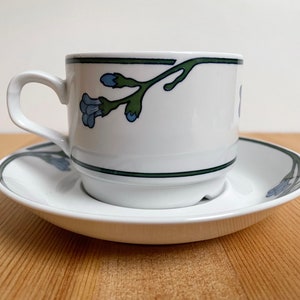 Rörstrand Ingrid Coffee Cup / Tea Cup With Saucer, Design Jackie Lynd, Made in Sweden, Rorstrand ...