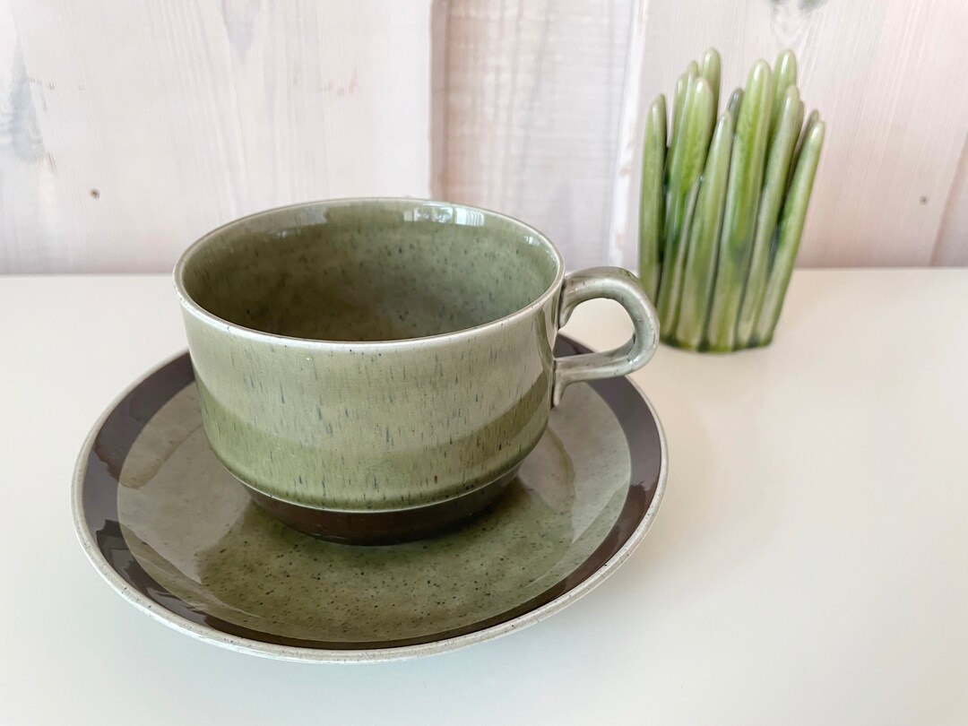 Rörstrand Vieta Big Tea Cup and Saucer Made in Sweden, Rorstrand Vieta ...