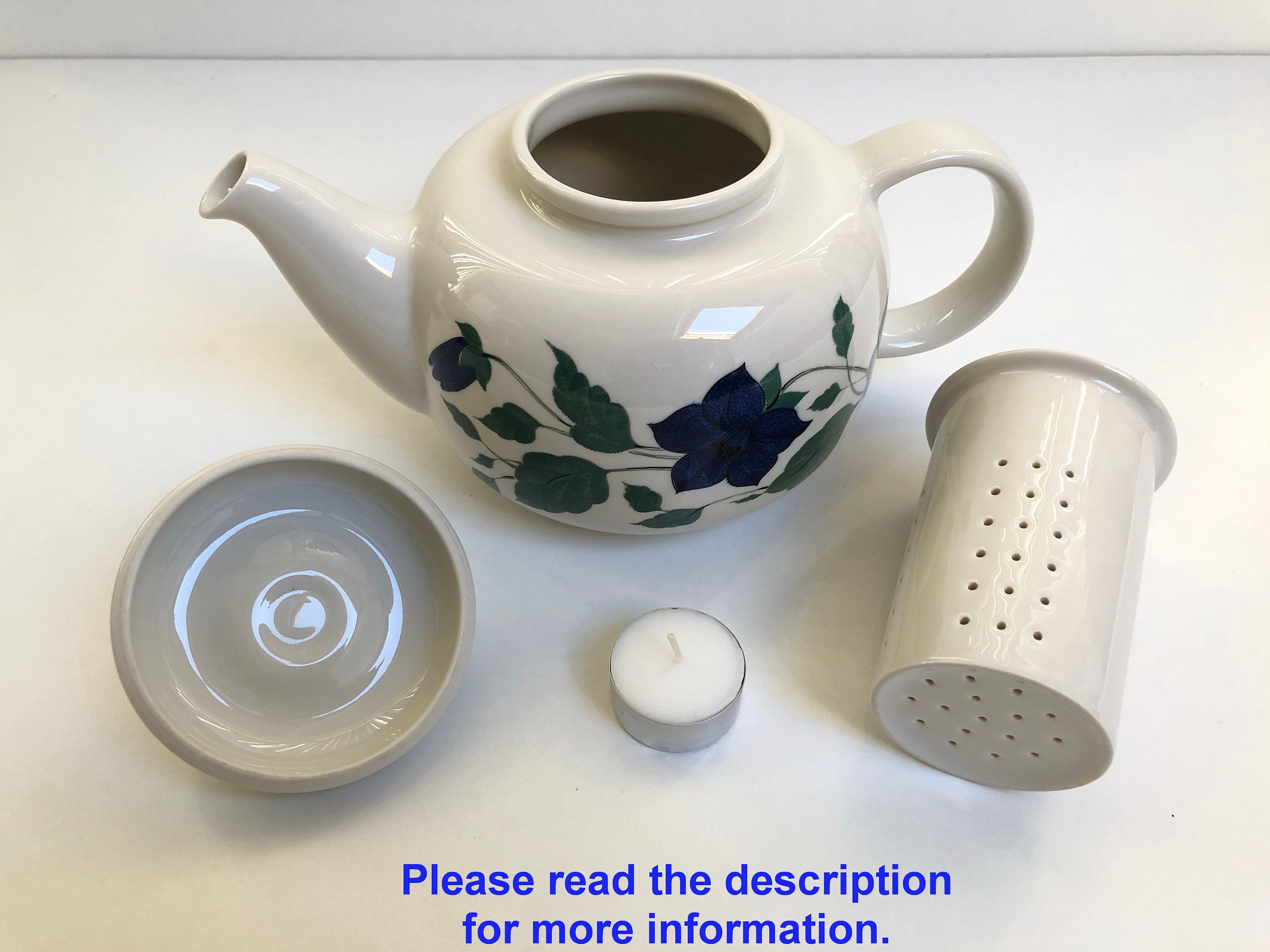 Arabia Tea for Two Teapot With Lid and Strainer Designed by - Etsy