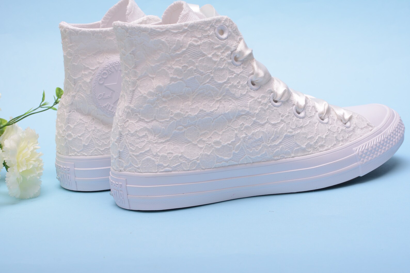 Ivory Wedding Converse High Top Custom Converse Shoes Lace - Etsy