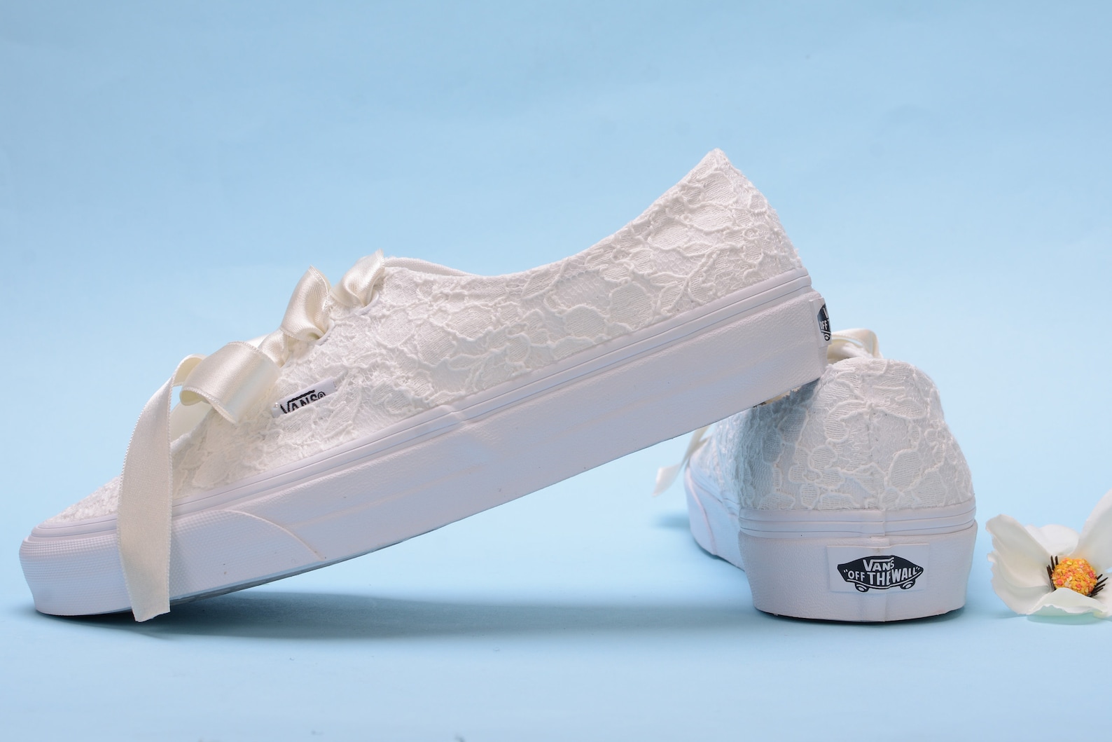Custom Vans Bridal Ivory Wedding Vans for Bride Customized - Etsy