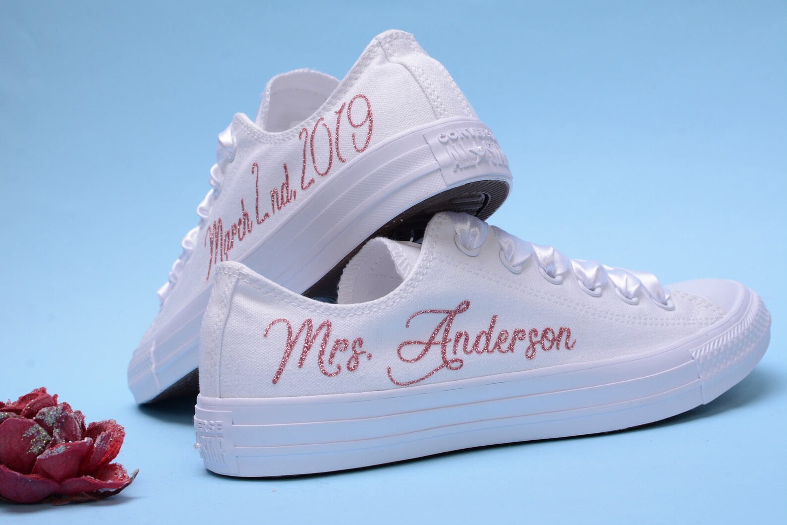 Personalized Wedding Converse Personalised Bridal Converse - Etsy