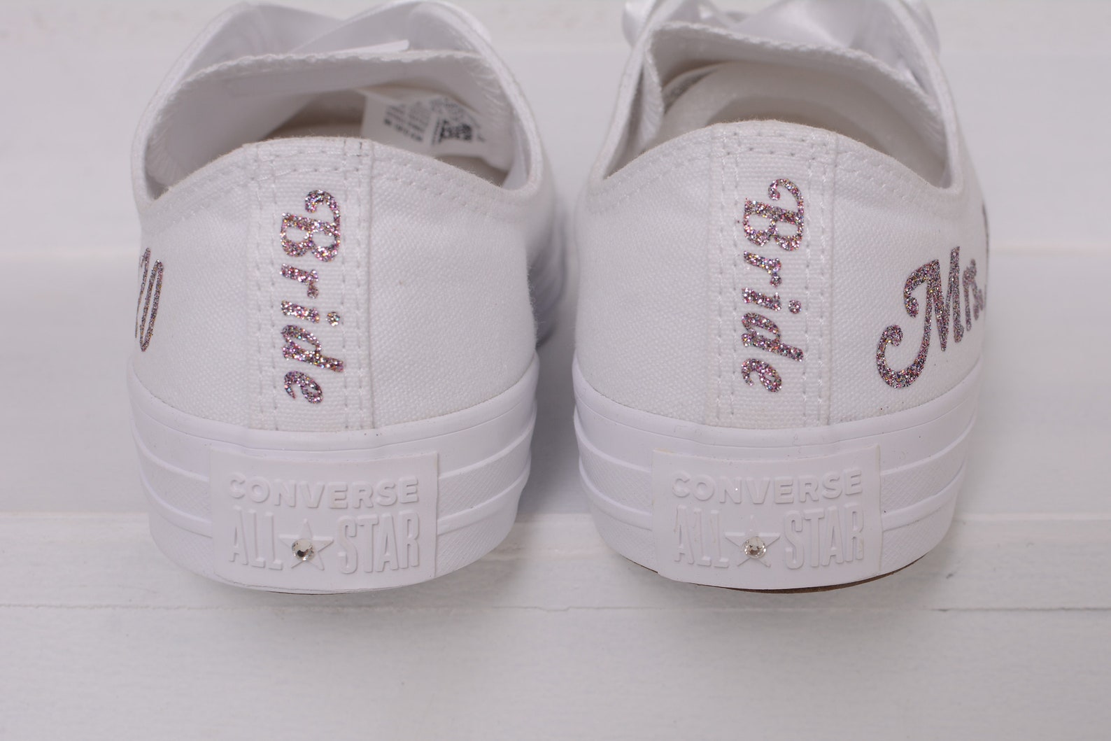 Personalized Wedding Converse for Bride Personalised Bridal | Etsy