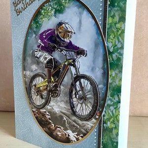 Handmade Birthday Card for Him, Card for Family or Friends, Mountain ...