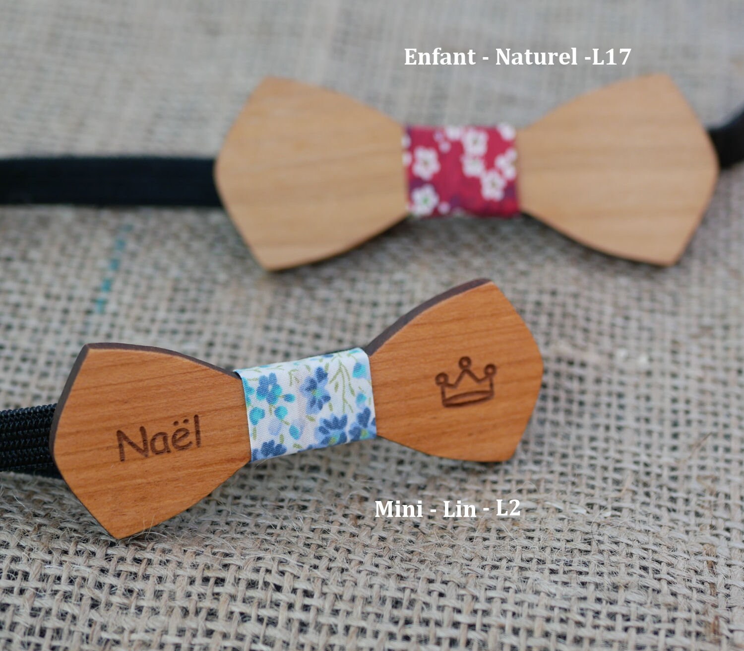 Mini wood bow tie wooden kid bow tie to be personalized | Etsy