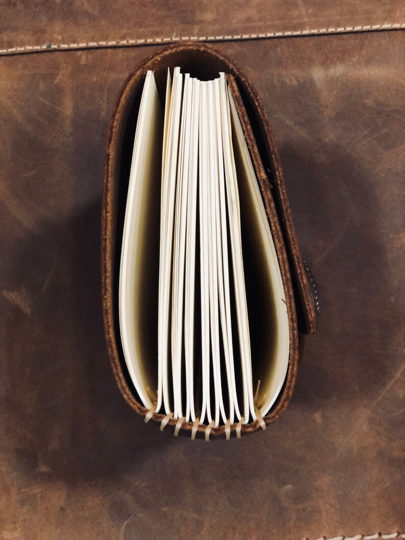 Genuine Leather Notebook With Silver Plated Arabesque Clasp - Etsy