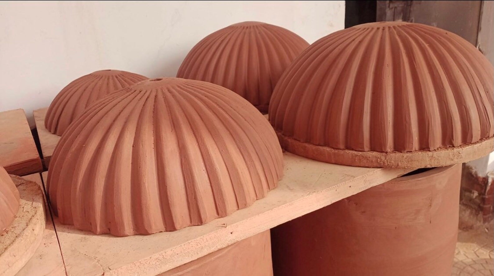 Rustic Clay Pendant Clay Ribbed Pendant Ceramic Pendant off - Etsy