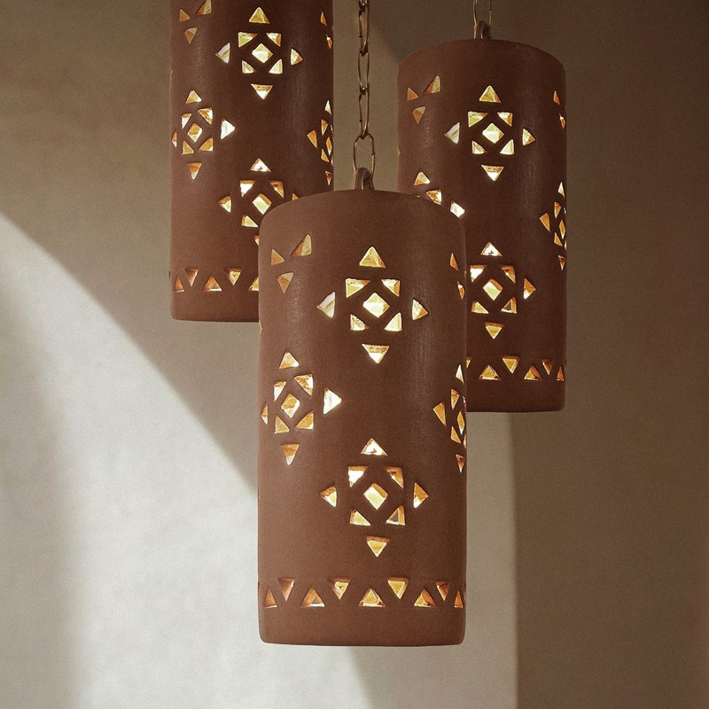 Terracotta Pendant Light - Etsy