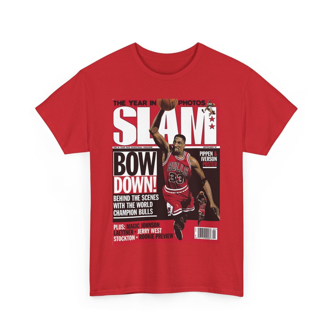 Scottie Pippen SLAM Magazine Cover T Shirt 90s Tee Chicago Tee ...