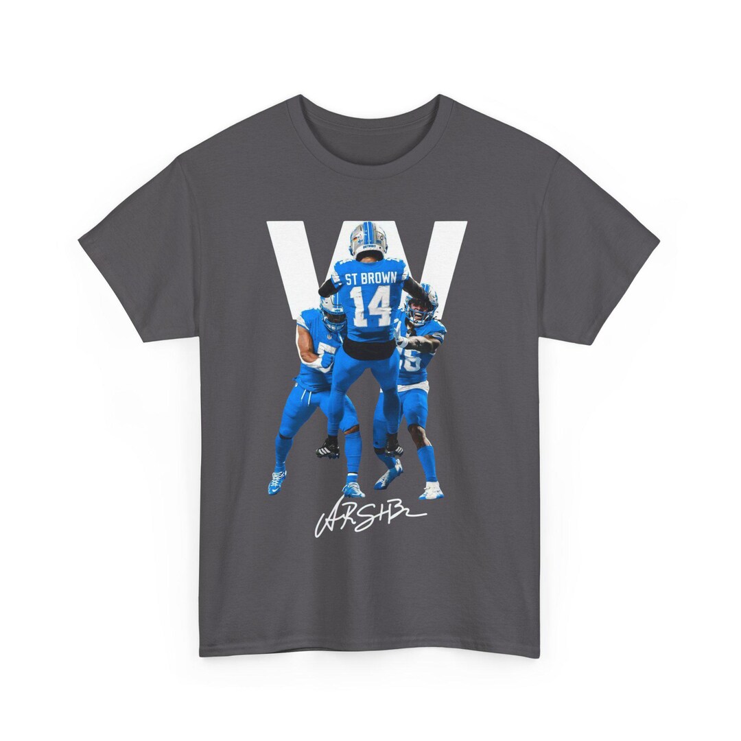 Amon-ra St. Brown T Shirt Detroit Lions Tee Amon-ra Touchdown Celly - Etsy