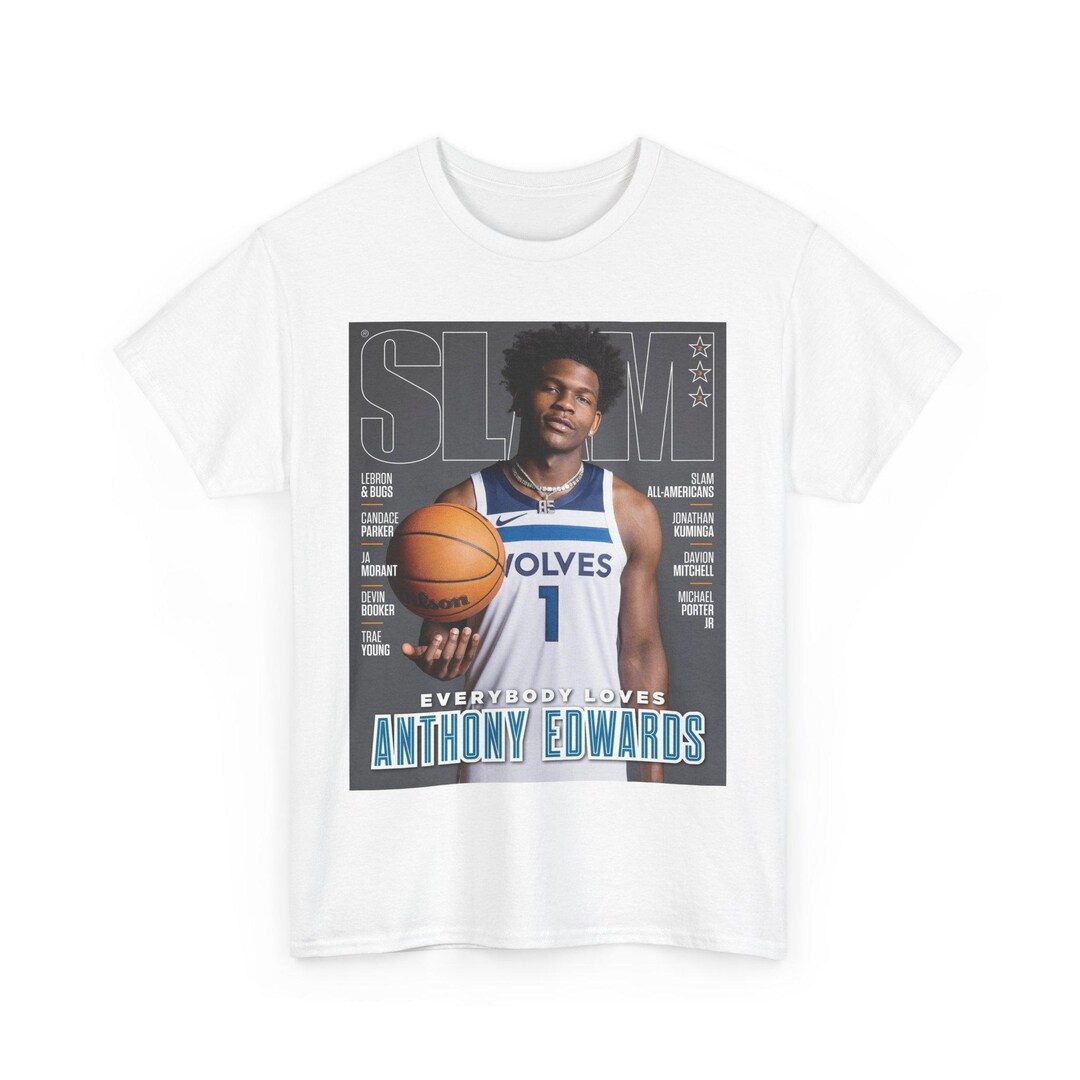 Anthony Edwards SLAM Magazine T Shirt Retro Tee Ant Man Minnesota ...