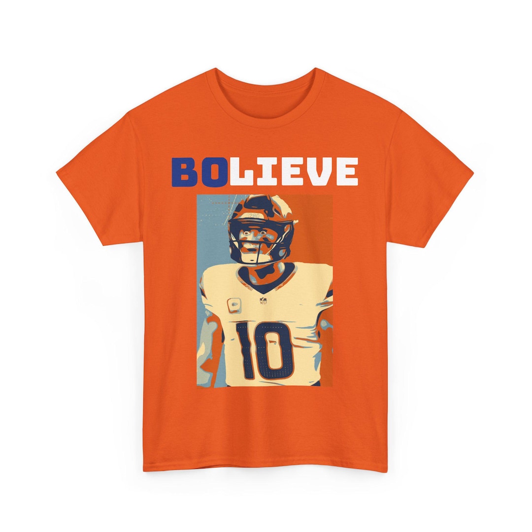 Bo Nix Tee Denver Broncos T Shirt Bolieve T Shirt Bo Nix Crazy Look T ...