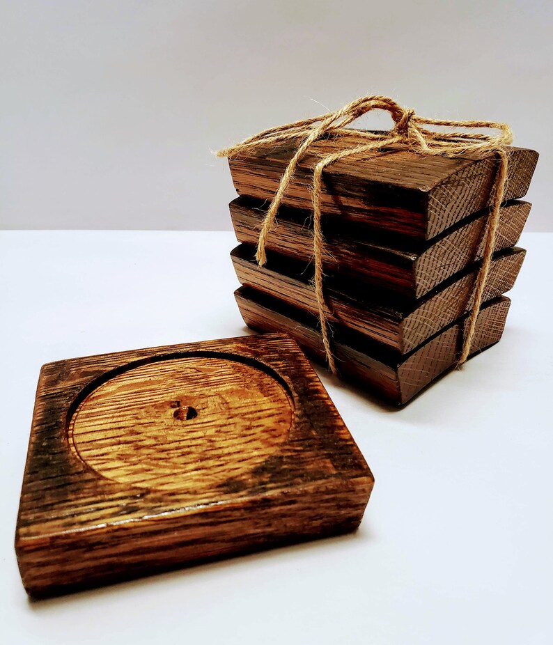 Barrel Stave Coasters, Set of 4 - Etsy