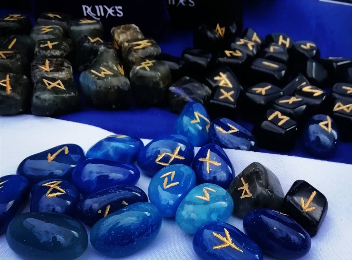Rune Stones Gift Set Includes 21 Page Guide Book and Free - Etsy
