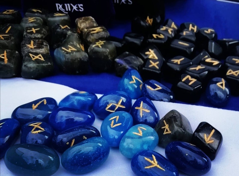 Rune Stones Gift Set Includes 21 Page Guide Book and Free - Etsy