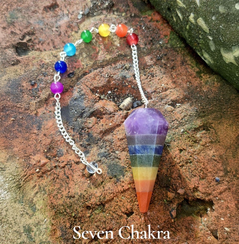 Crystal Pendulum Divination Set Includes Mat, Velvet Bag & 50-page ...