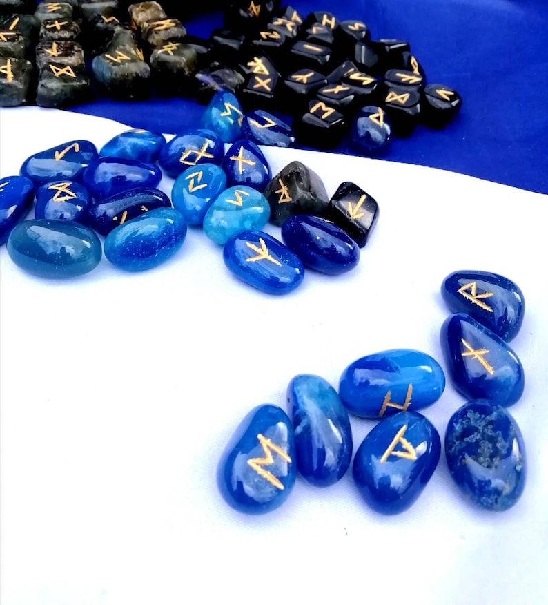 Rune Stones Gift Set Includes 21 Page Guide Book and Free - Etsy