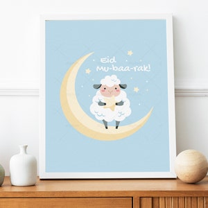 Eid Mubarak Printable, Eid Al Adha Printable, Eid Wall Art Print, Wall ...