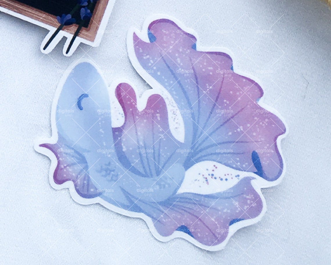 Betta Fish png kawaii fish clipart printable sticker die | Etsy