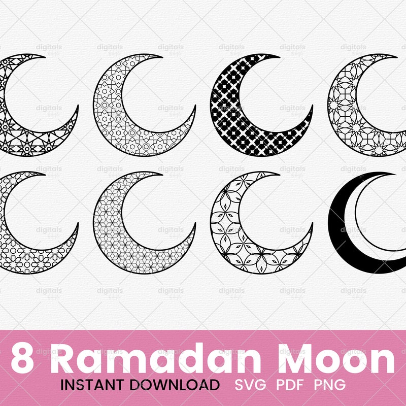 Crescent Moon Svg - Etsy