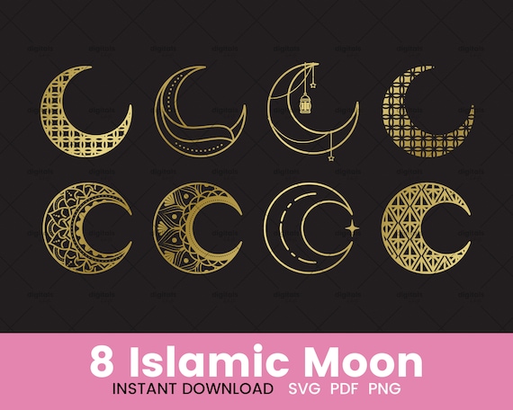 8 Islamic Moon Svg Ramadan Moon Svg Ramadan Decor Moon - Etsy Australia