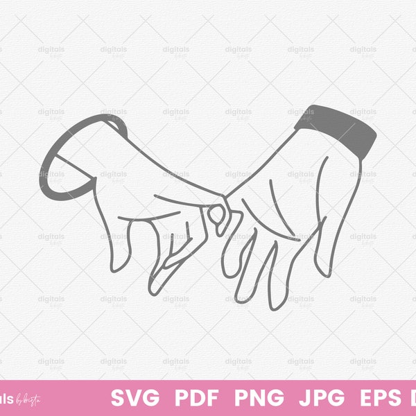 Pinky Hold Svg - Etsy
