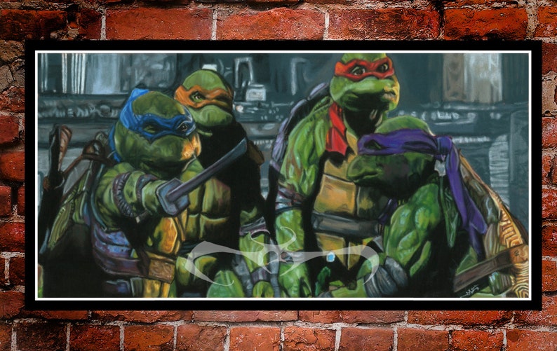 Ninja Turtles 1990 Movie Artwork - Etsy