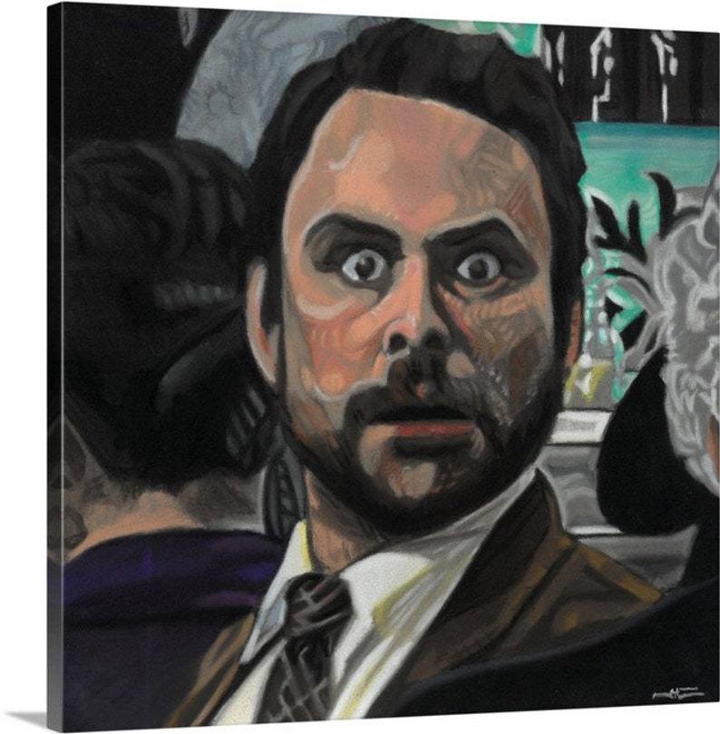 Mac and Charlie Stare Its Always Sunny in Philadelphia Two Canvas ...