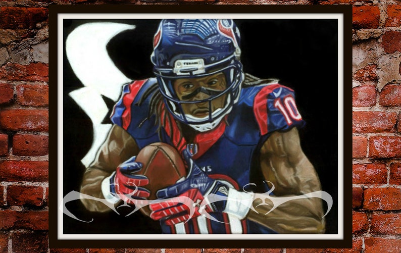 Deandre Hopkins Canvas or Print Houston Texans Portrait - Etsy