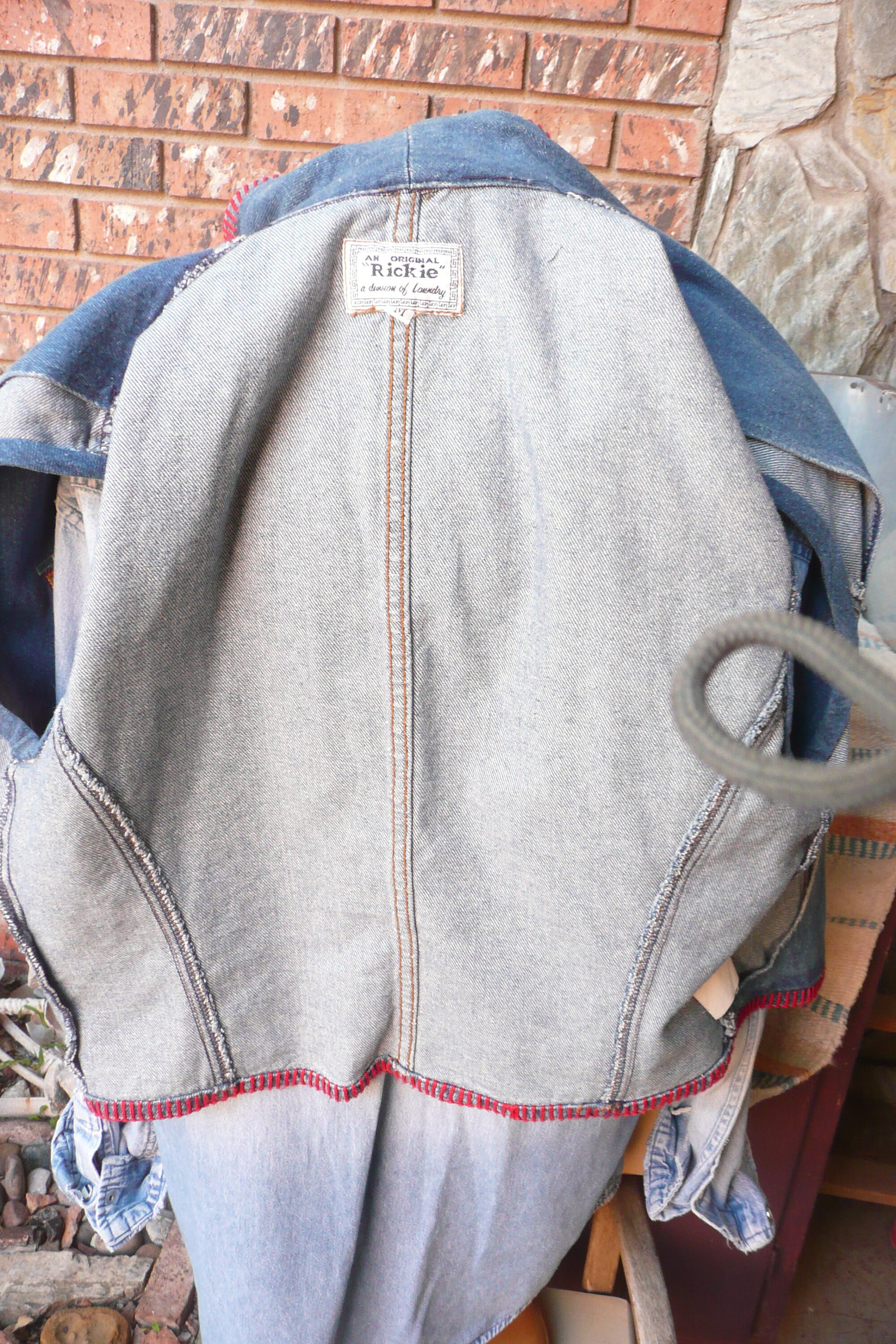 Vintage 80s Western Style Vest, Denim, Embroidery, Southwestern, Native ...