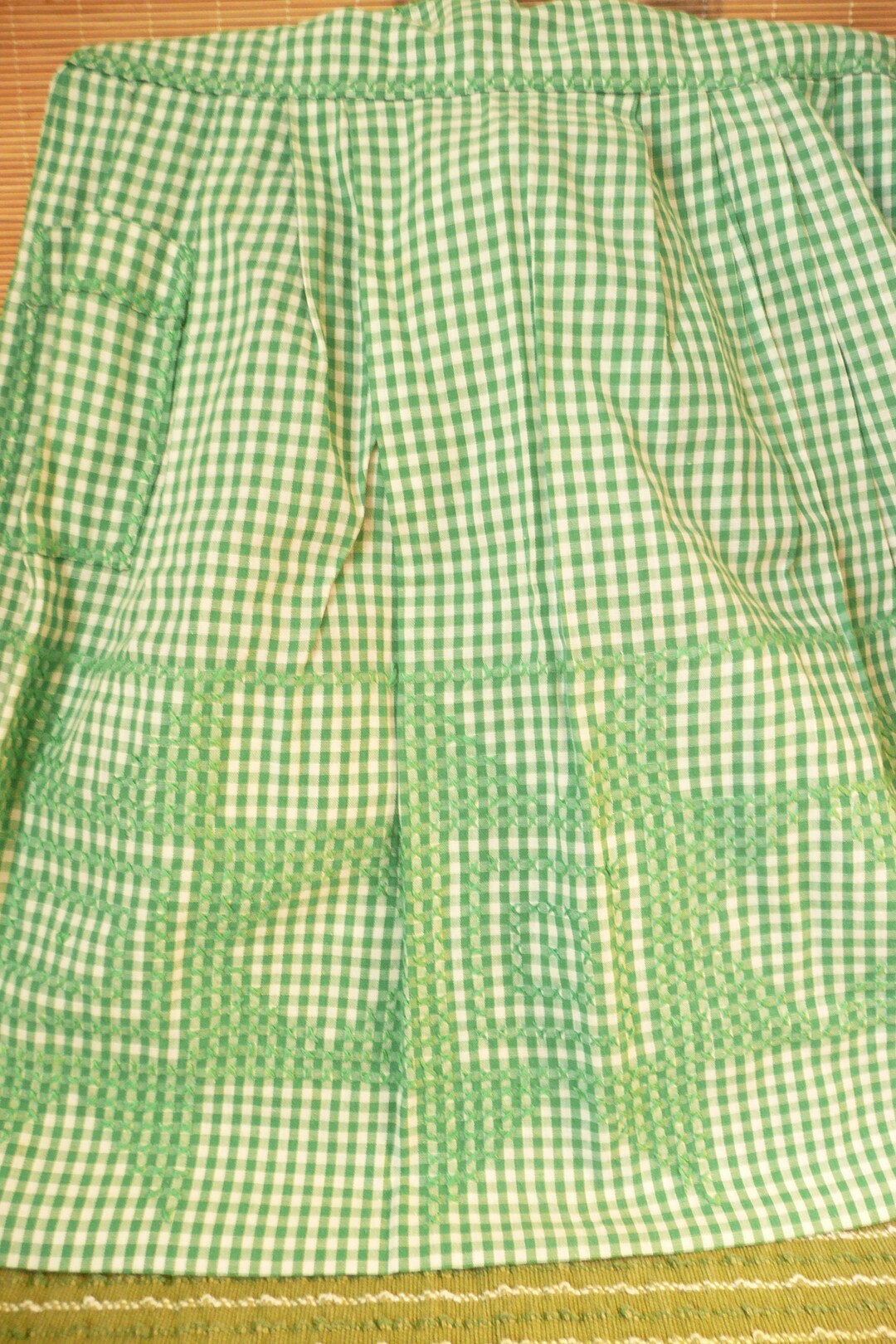 Vintage Gingham Check Apron, Quilting, Amish, Star, - Etsy