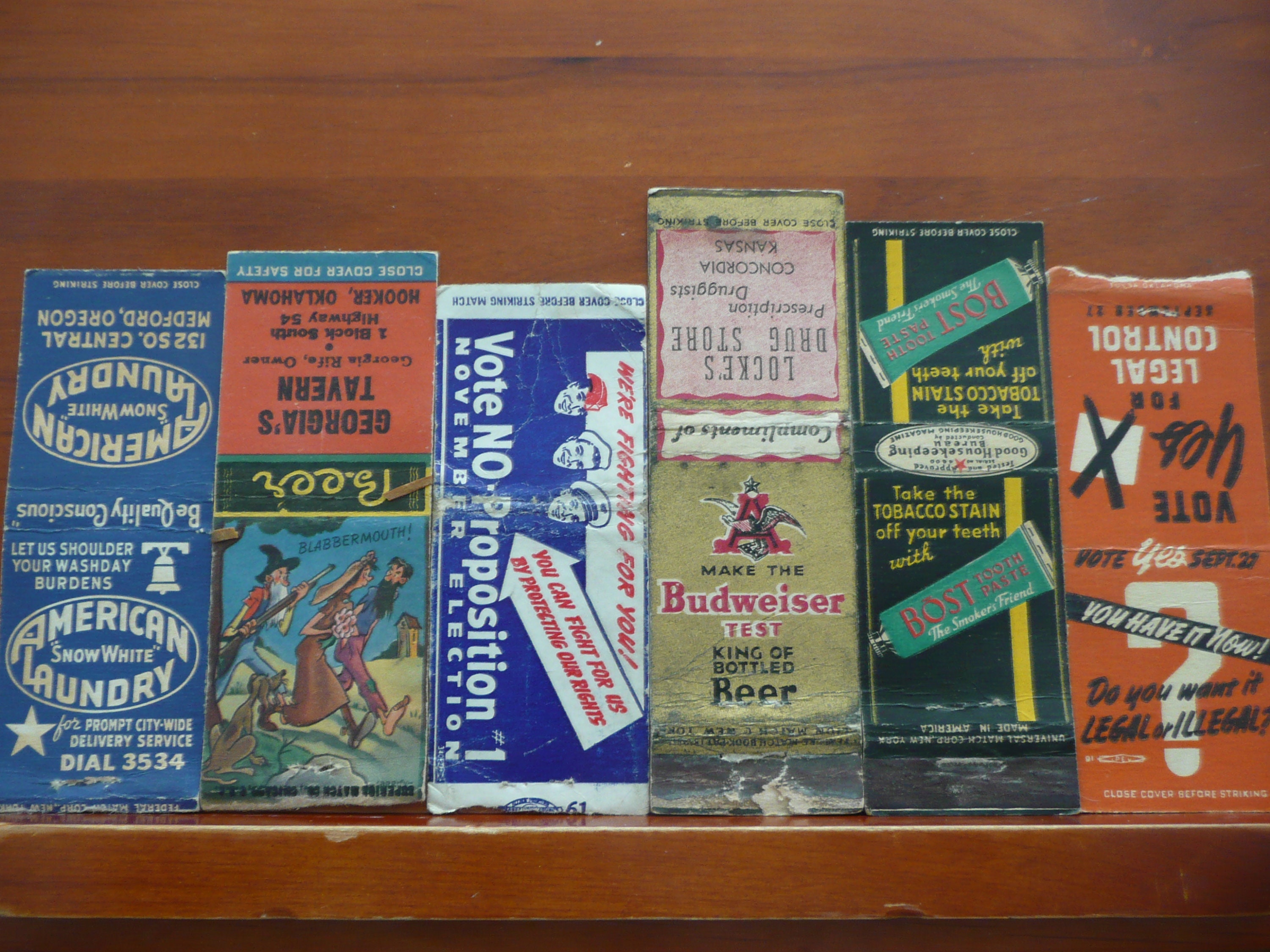 Vintage Matchbook Covers Lot of 6, Ephemera, Craft, Art, Collectible ...