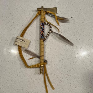 Brass Tomahawk Pipe-mini. Native American Raymond Kosea -artist - Etsy